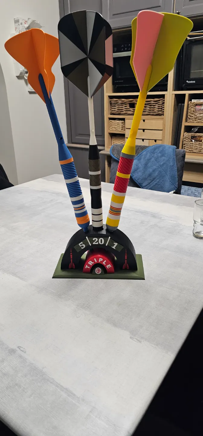 Dart stand for giant darts by Roscoroy - MakerWorld