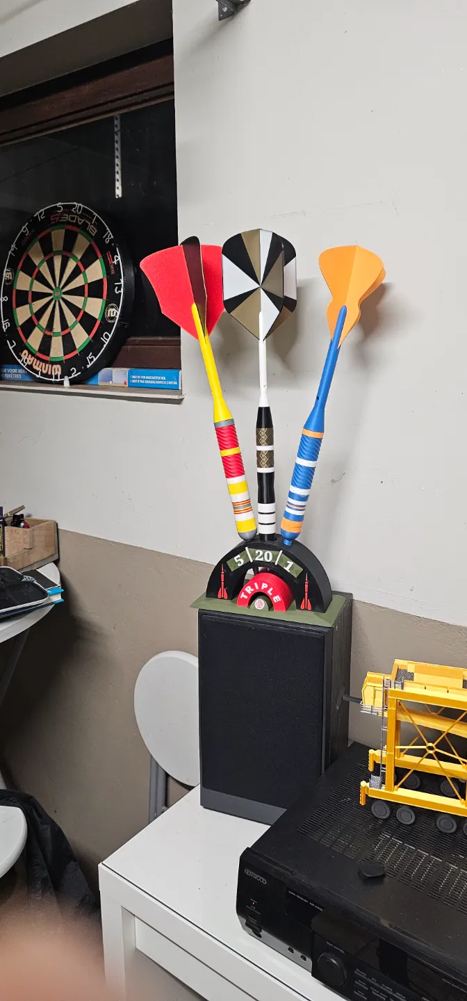 Dart stand for giant darts by Roscoroy - MakerWorld