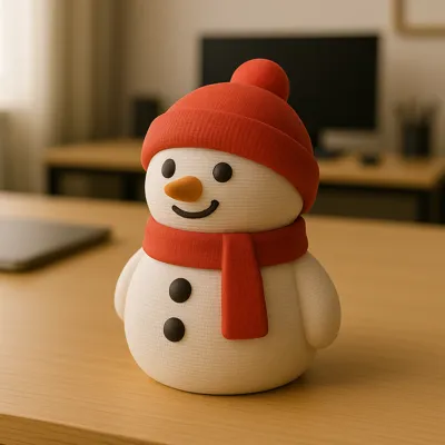 Snowman Desk Decoration by Nova Core MakerWorld: Download Free 3D Models
