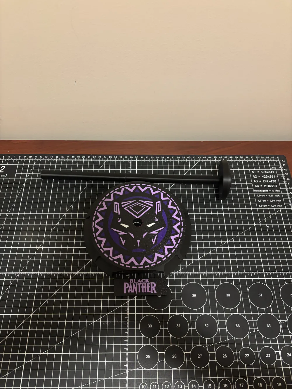 Black Panther Helmet Stand - Free 3D Print Model - MakerWorld
