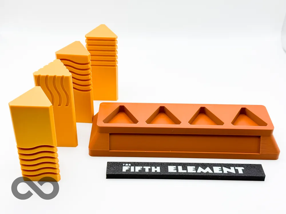 Fifth Element - Elements & Display Stand - Free 3D Print Model - MakerWorld