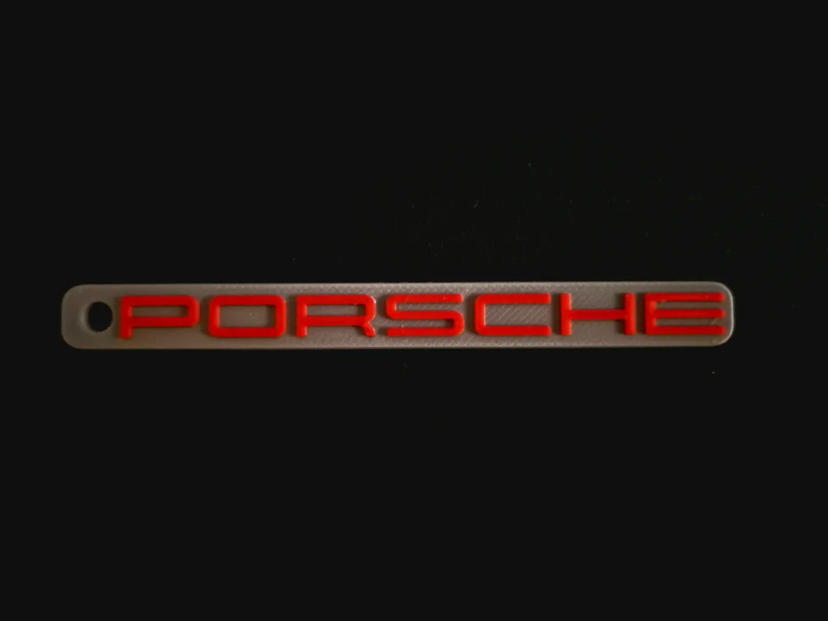 Porsche Logo Keychain - Free 3D Print Model - MakerWorld