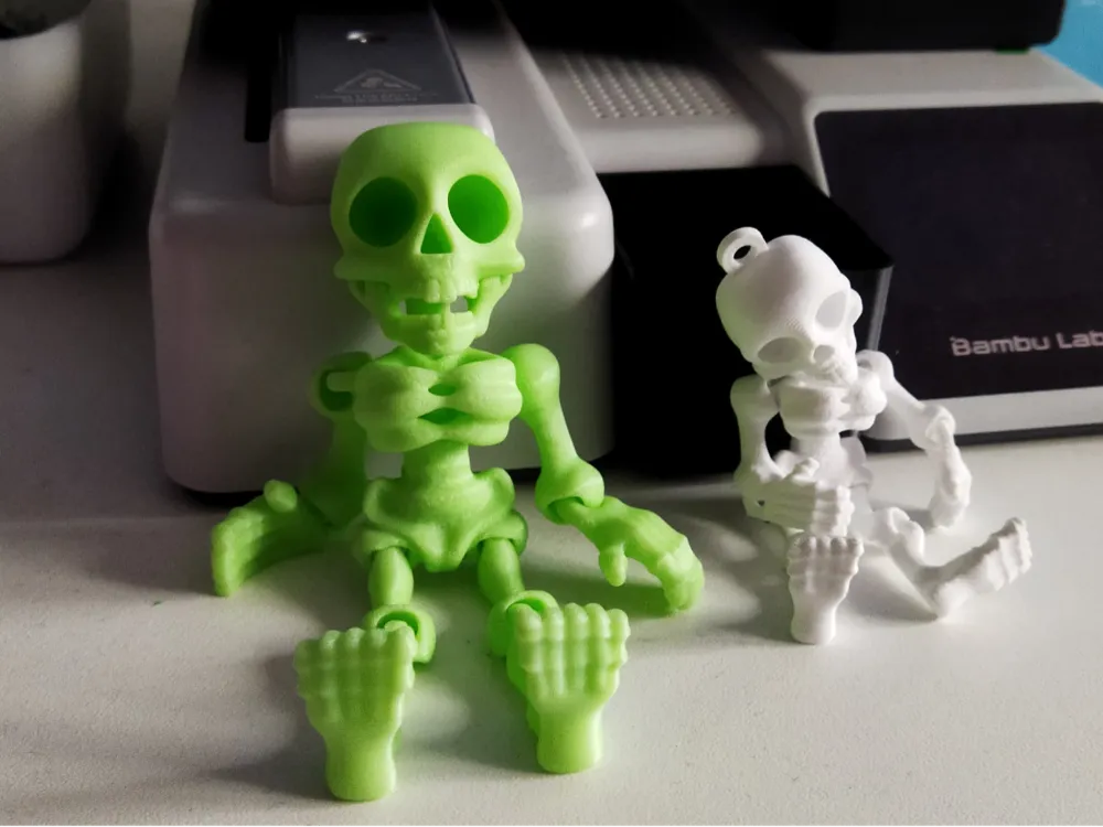 Big Flexi Skeleton Smile Magnet - Free 3D Print Model - MakerWorld