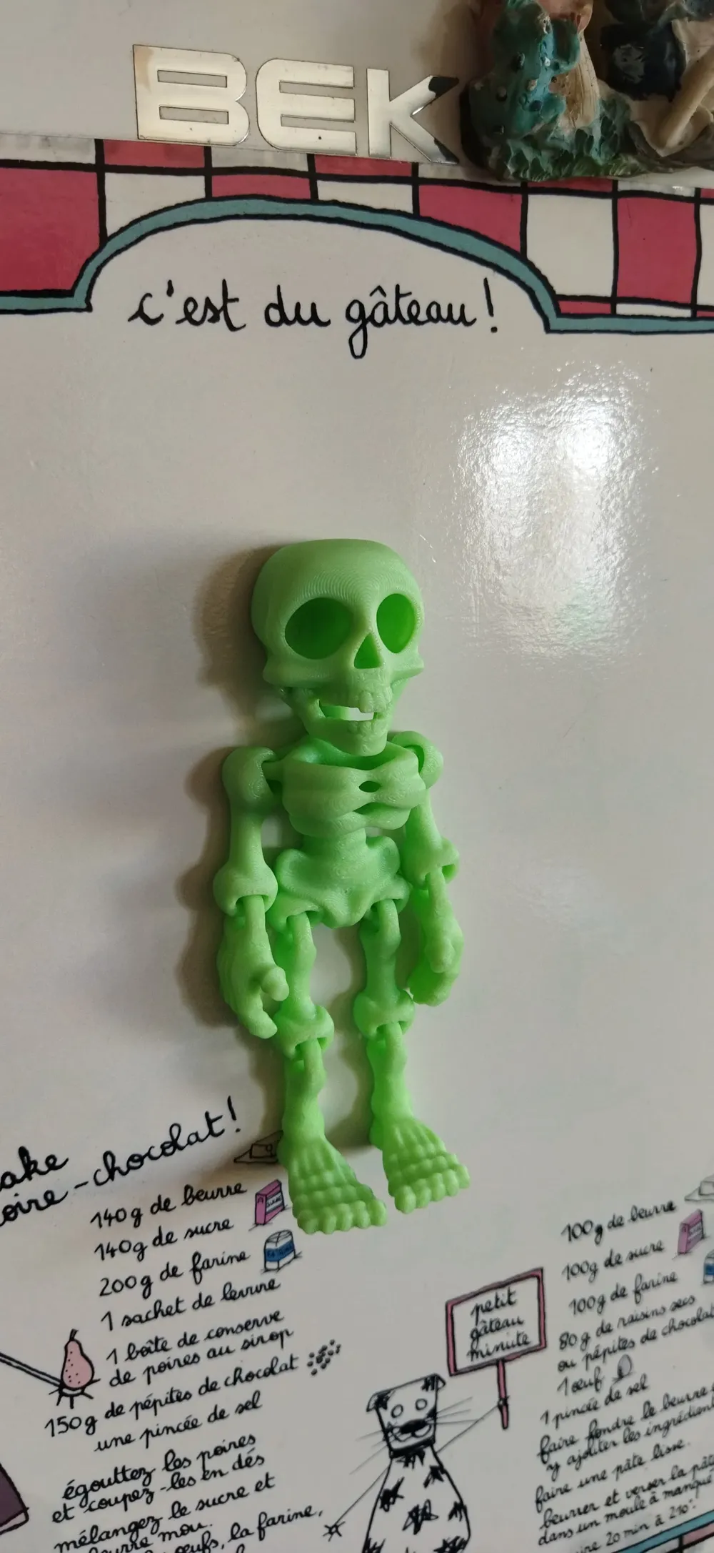 Big Flexi Skeleton Smile Magnet - Free 3D Print Model - MakerWorld