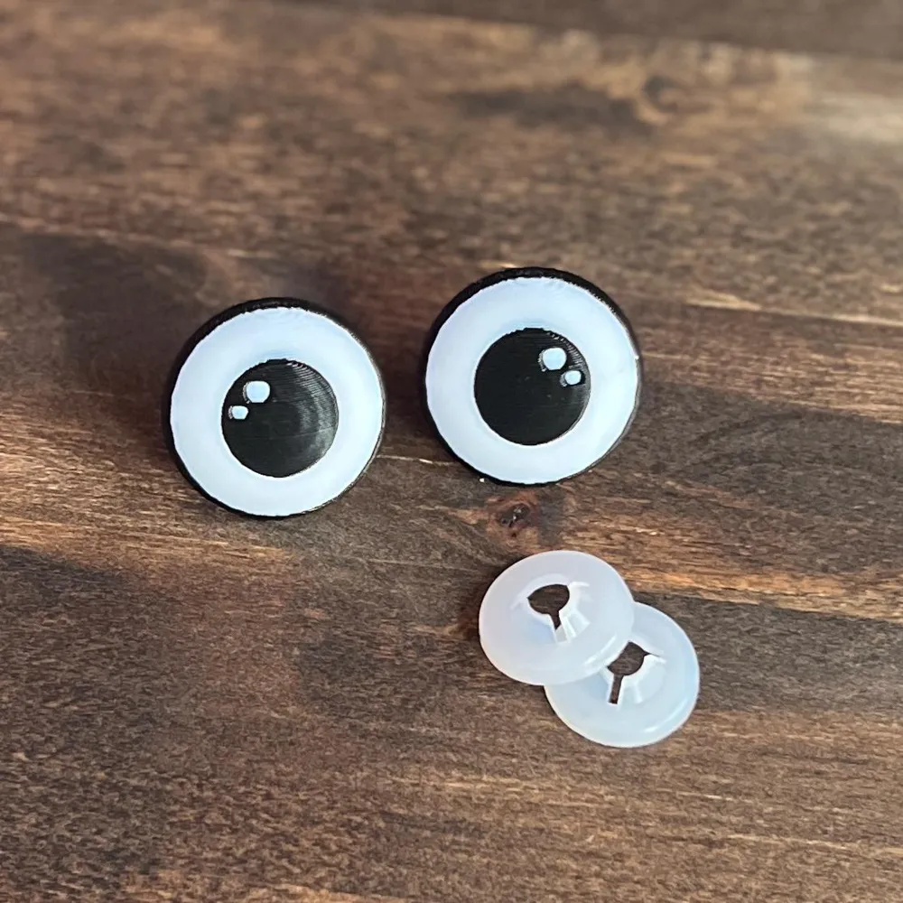 Basic Monster Crochet Safety Eyes - Free 3D Print Model - MakerWorld