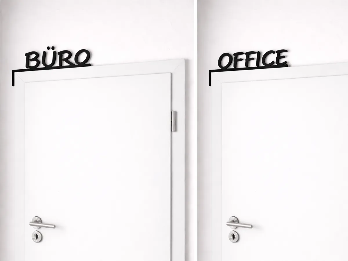 Office Door Frame Sign - Free 3D Print Model - MakerWorld