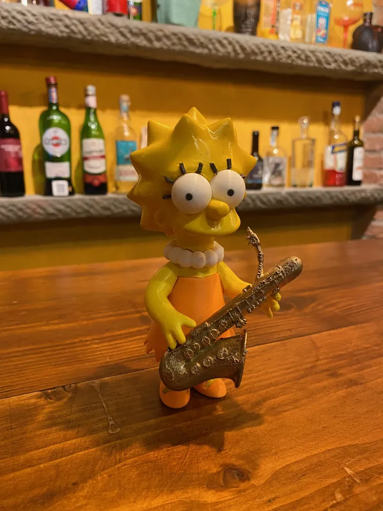 Lisa Simpson multipart NO AMS - Free 3D Print Model - MakerWorld