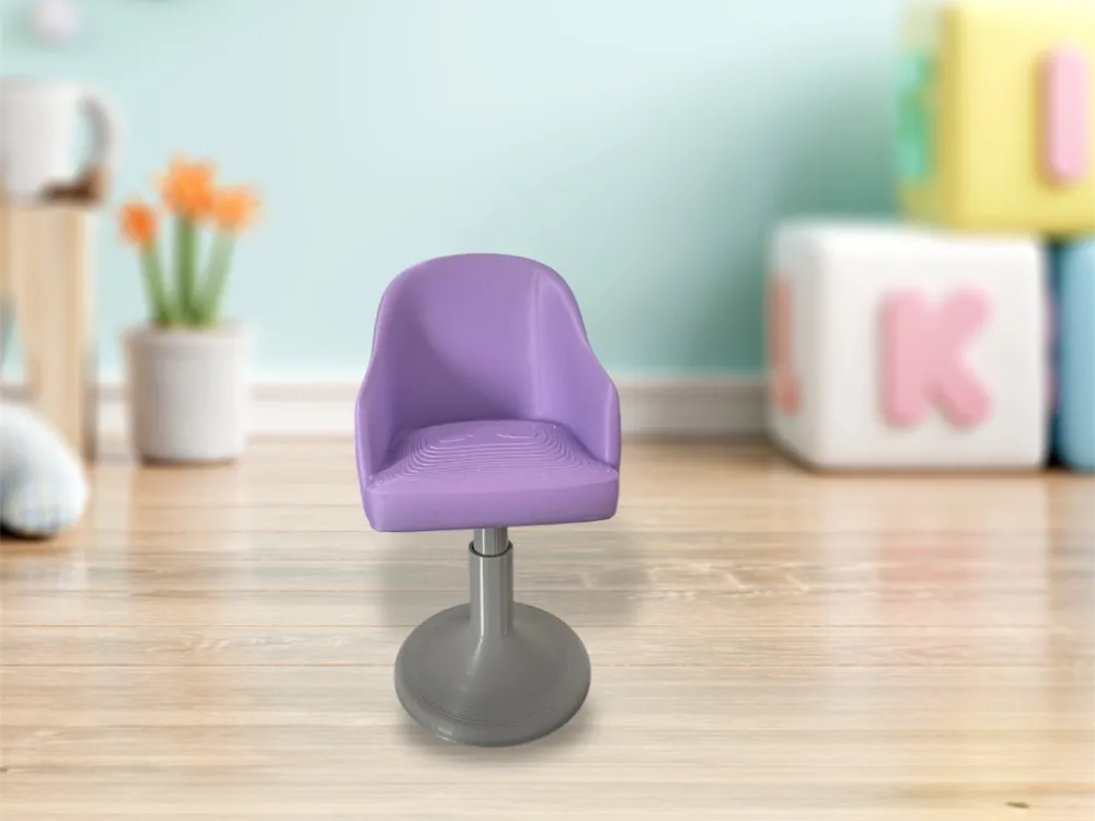 swivel chair barbie office - Free 3D Print Model - MakerWorld