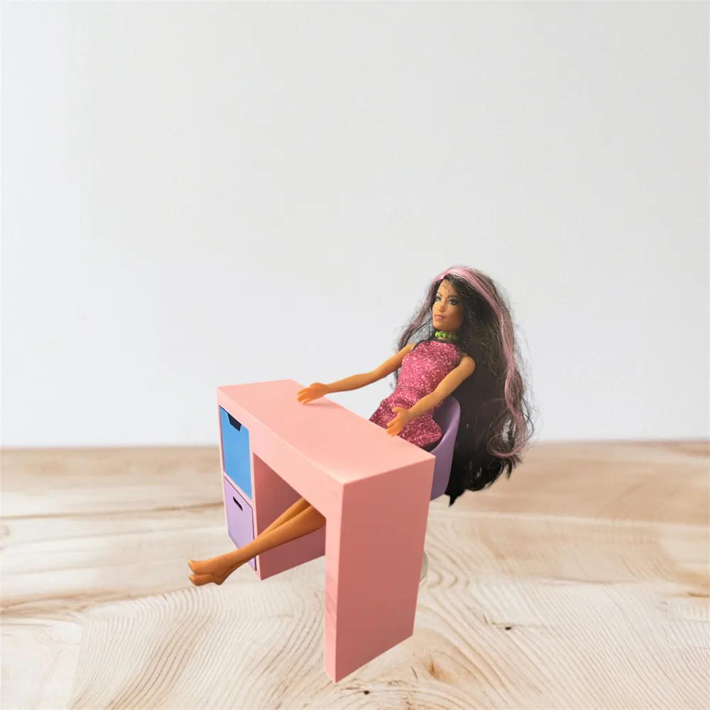 swivel chair barbie office - Free 3D Print Model - MakerWorld