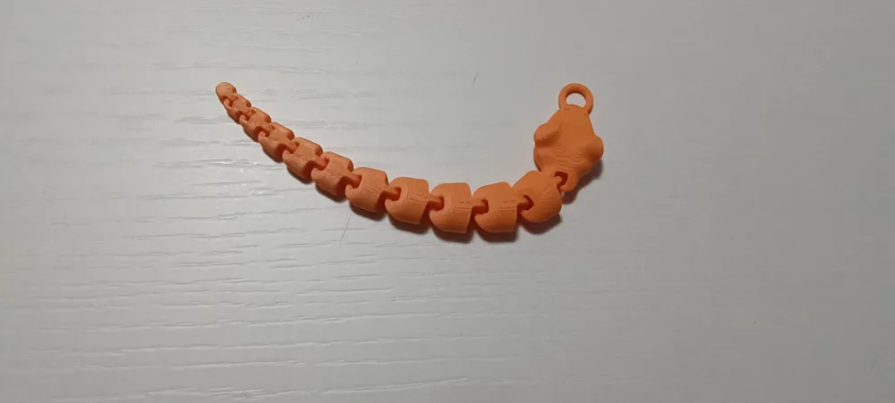 Flexi Snake Articulated Keychain by DavideMaker3D - MakerWorld