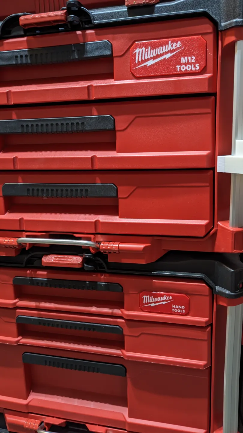 Customizable Tags For Milwaukee Packout Drawers - Free 3D Print Model ...