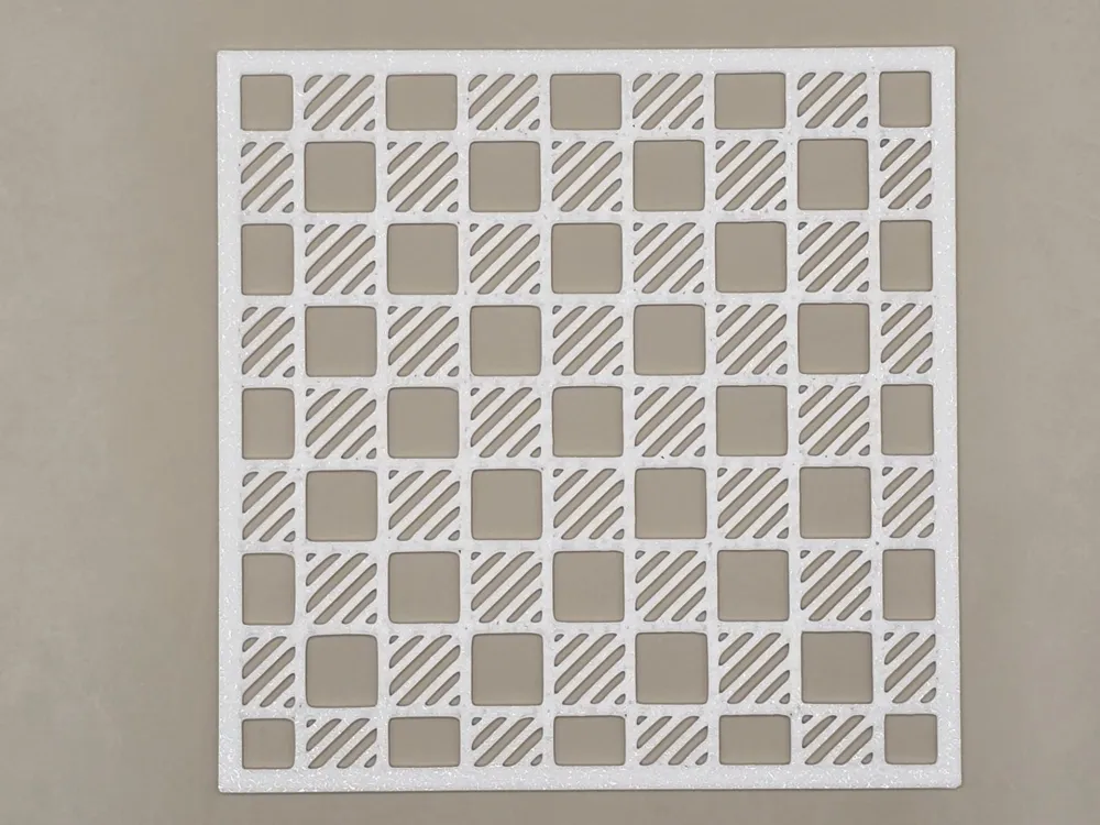 Chess Board Stencil Craft Universal Template - Free 3D Print Model ...