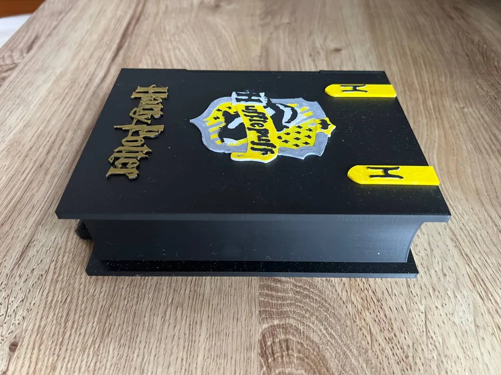 Hufflepuff Book Box by xenos MakerWorld: Download Free 3D Models