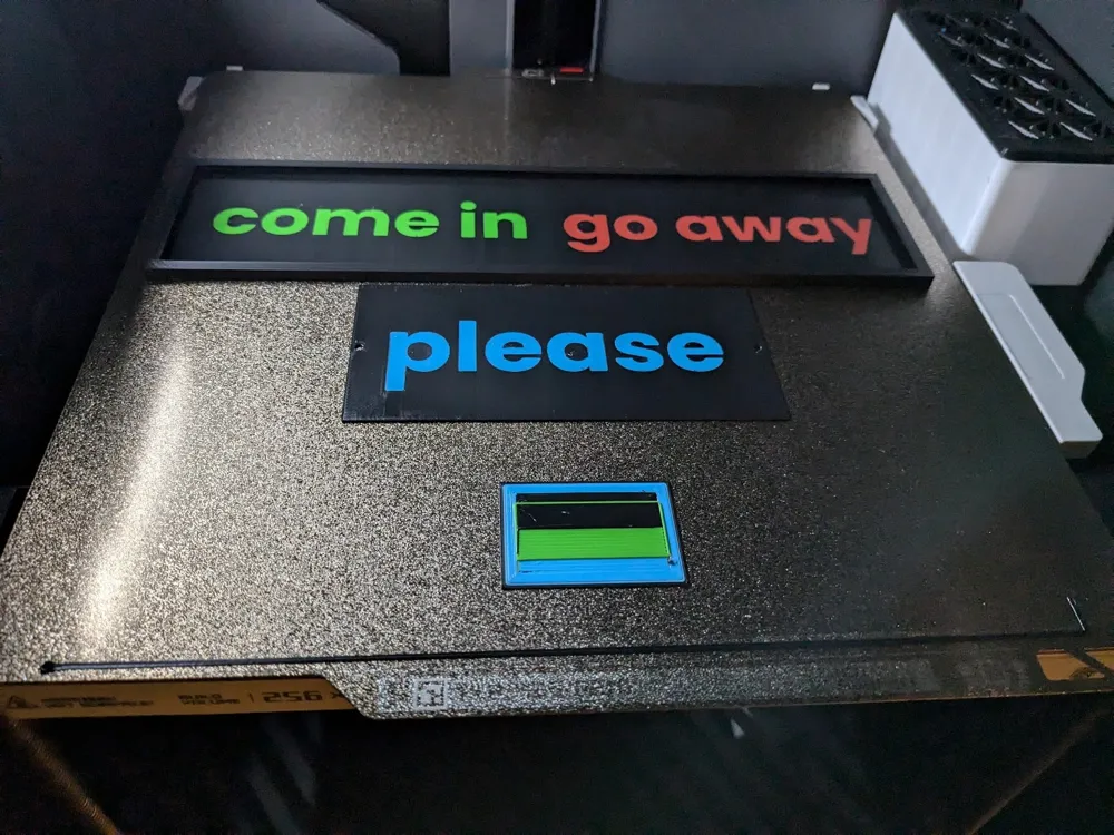 come in please / go away please - privacy sign by Tacitus Kilgore ...