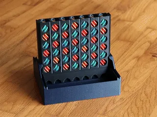 Cascade Connect - A Self Sorting Connect 4 - Free 3D Print Model ...