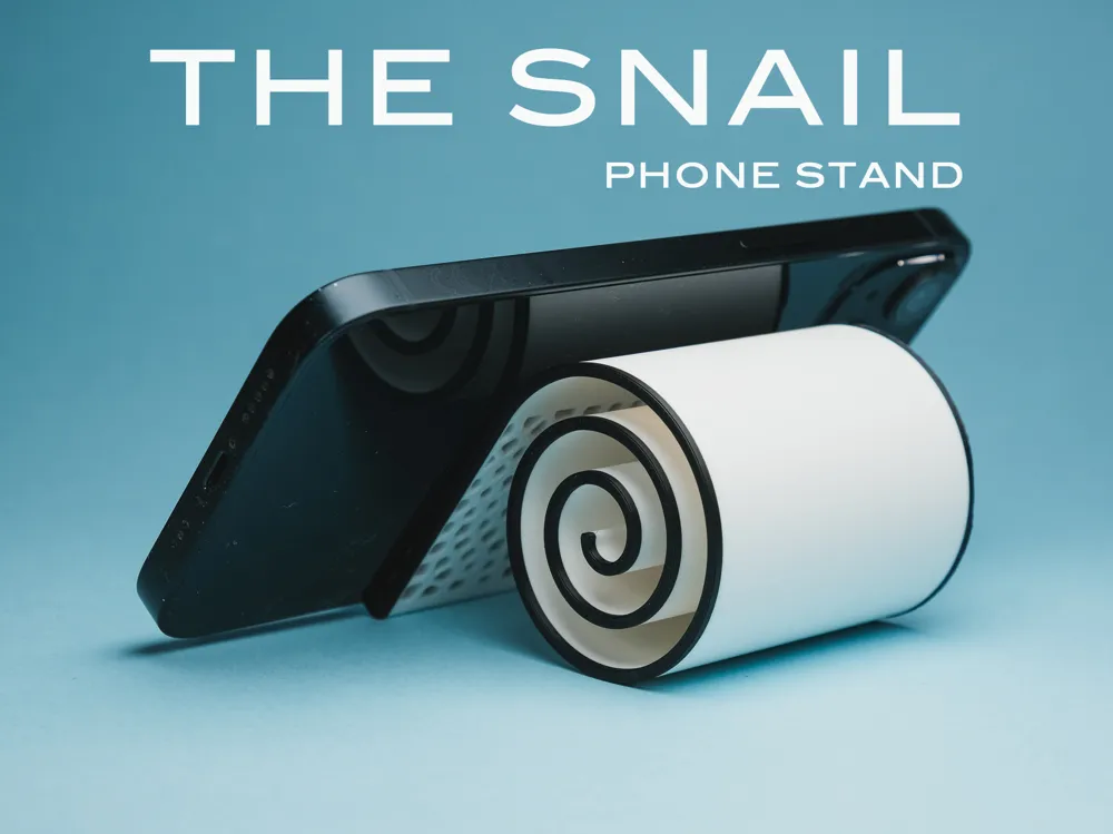 Snail Phone Stand by KL Worx MakerWorld: Download Free 3D Models