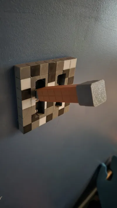 Minecraft Lever Double Light Switch by Rickster434 - MakerWorld