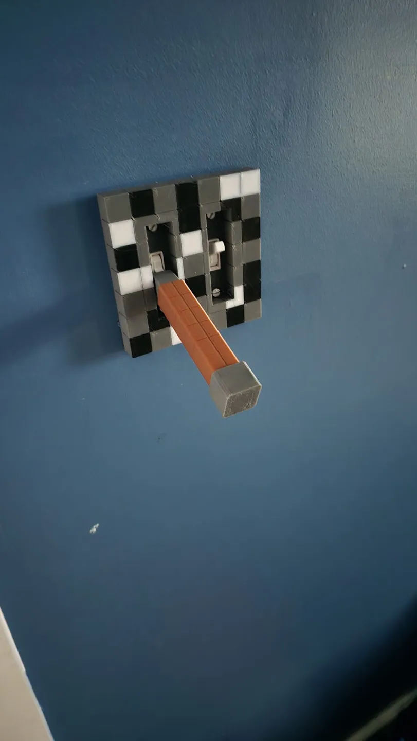 Minecraft Lever Double Light Switch by RM Engineering MakerWorld ...