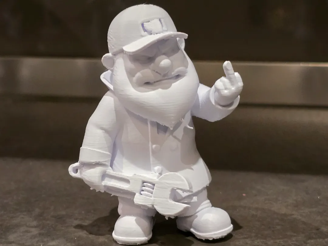 Rude Mechanical Gnome Middle Finger Figurine - Free 3D Print Model ...