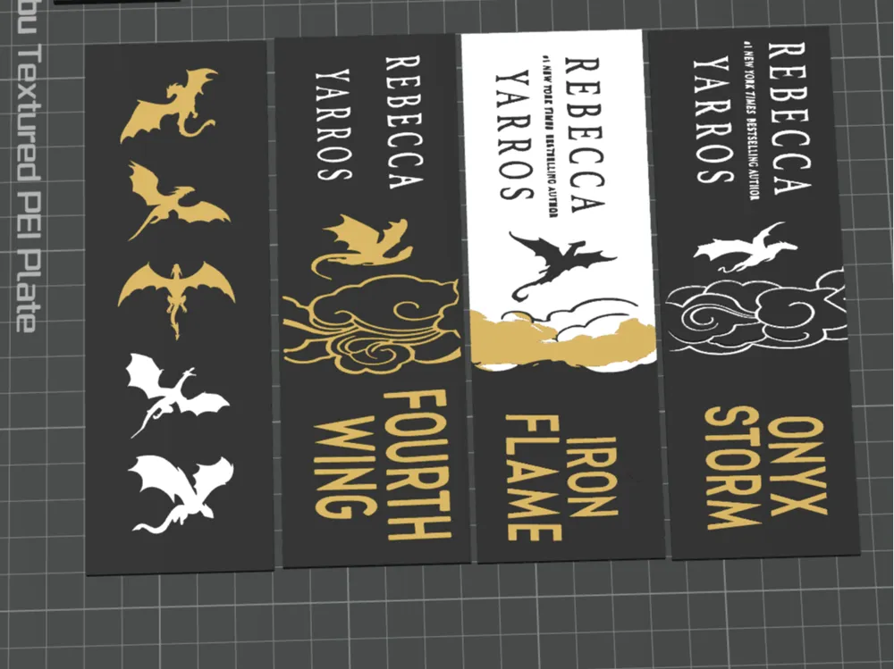 Fourth wing Book marks - Free 3D Print Model - MakerWorld