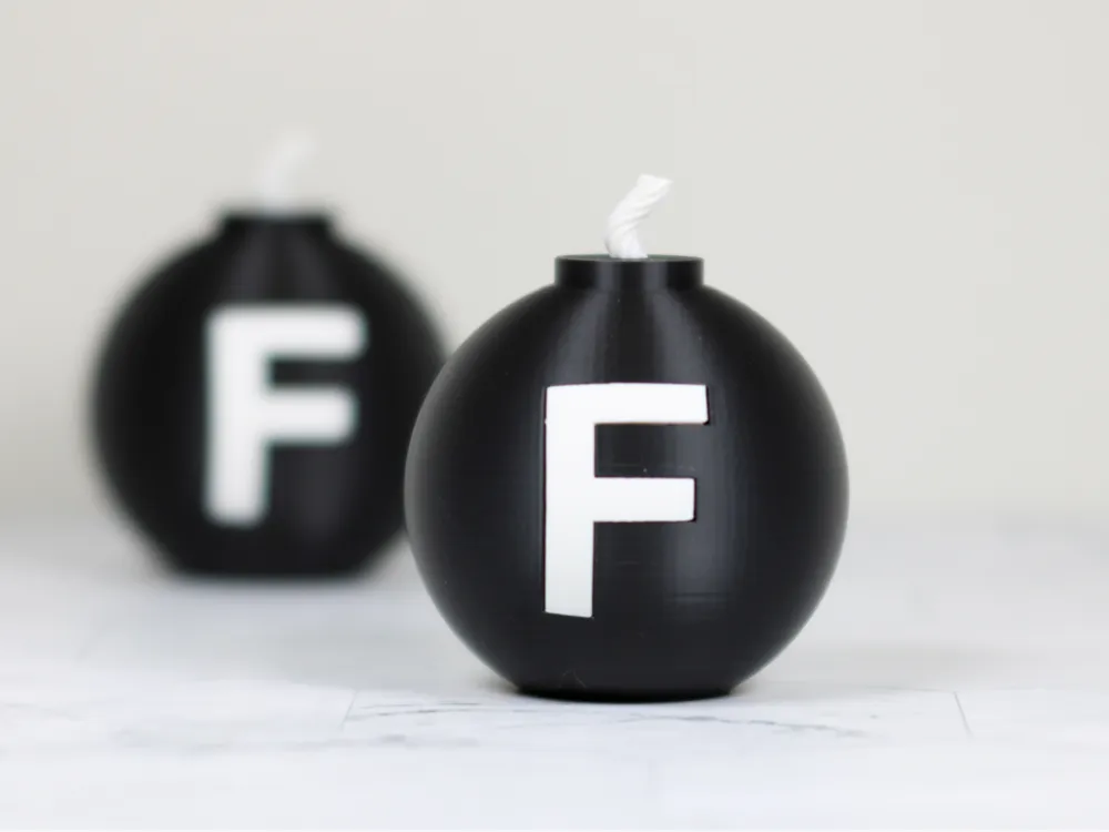 F-Bomb - Free 3D Print Model - MakerWorld