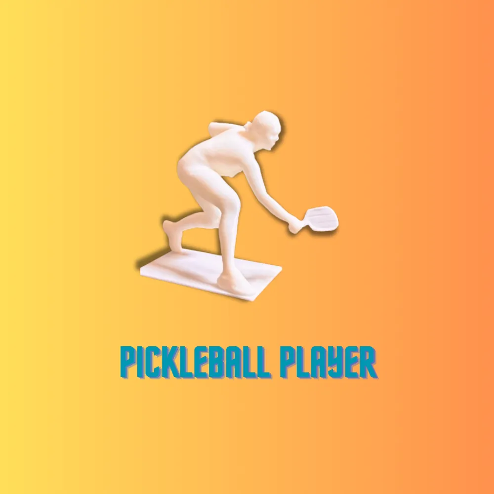 Dynamic Pickleball Player 3D Figure - Free 3D Print Model - MakerWorld