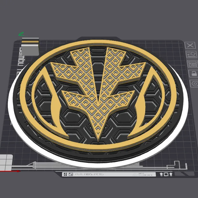 White Ranger Coin Dimensional Mosaic by w3r3wolv3sMakerWorld: Download ...