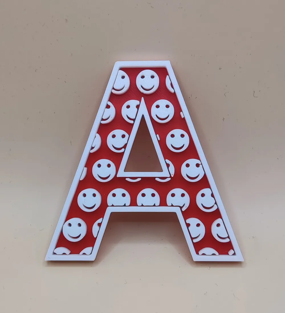Letter Decor Designer with Emoji Patterns - Free 3D Print Model ...