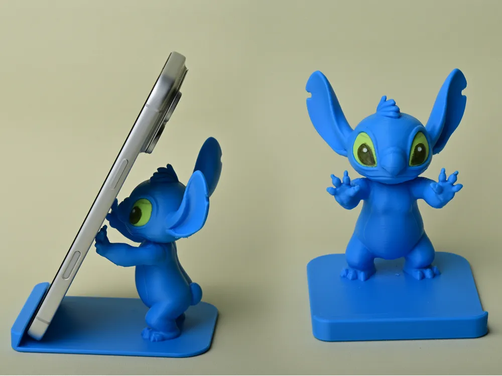 Stitch phone holder - Free 3D Print Model - MakerWorld