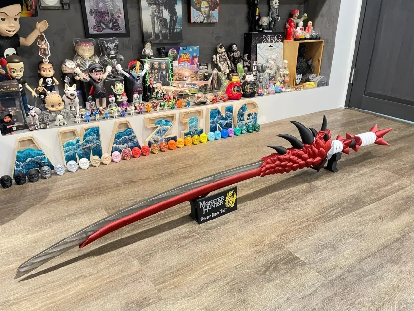 Wyvern Blade "Fall" - Monster Hunter - Free 3D Print Model - MakerWorld