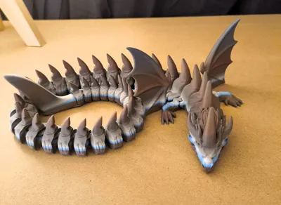 Articulated flexi dragon Fins by PAB3D MakerWorld: Download Free 3D Models