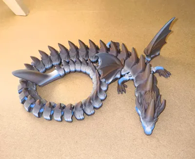Articulated flexi dragon Fins by PAB3D MakerWorld: Download Free 3D Models