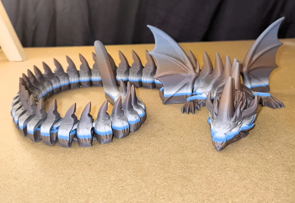 Articulated flexi dragon Fins by PAB3D MakerWorld: Download Free 3D Models
