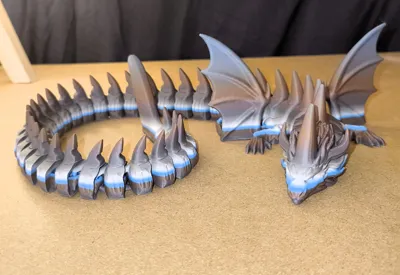 Articulated flexi dragon Fins by PAB3D MakerWorld: Download Free 3D Models