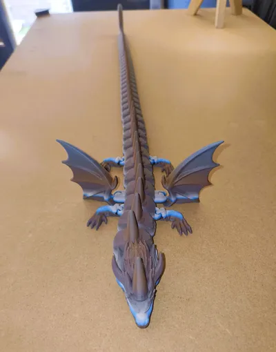 Articulated flexi dragon Fins by PAB3D MakerWorld: Download Free 3D Models