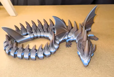 Articulated flexi dragon Fins by PAB3D MakerWorld: Download Free 3D Models