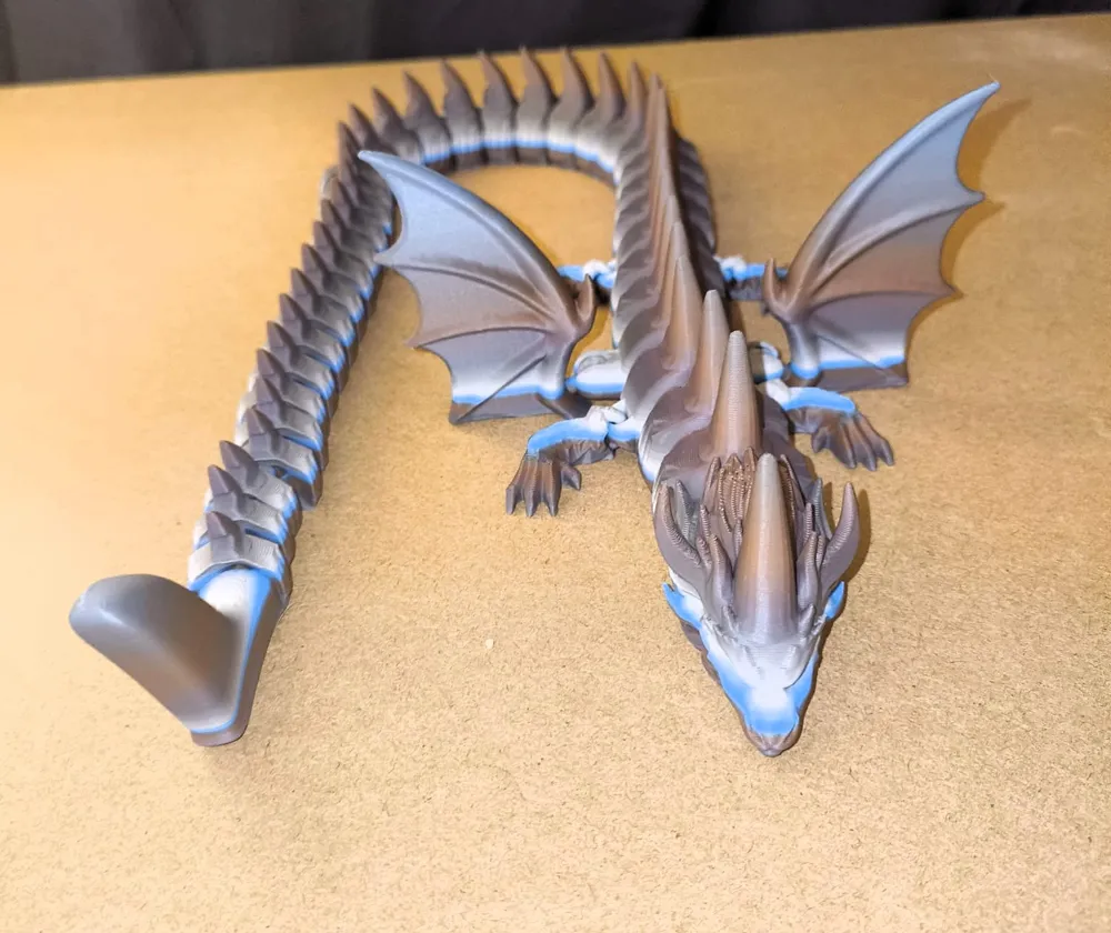 Articulated flexi dragon Fins - Free 3D Print Model - MakerWorld