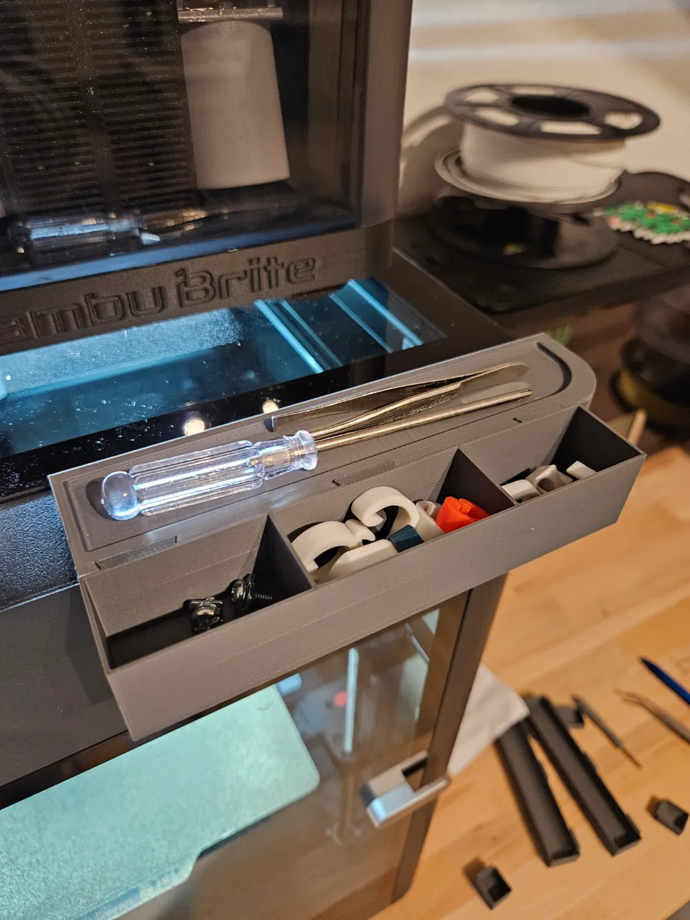 P1S and P1P Top Tray with interchangeable boxes and tools ...