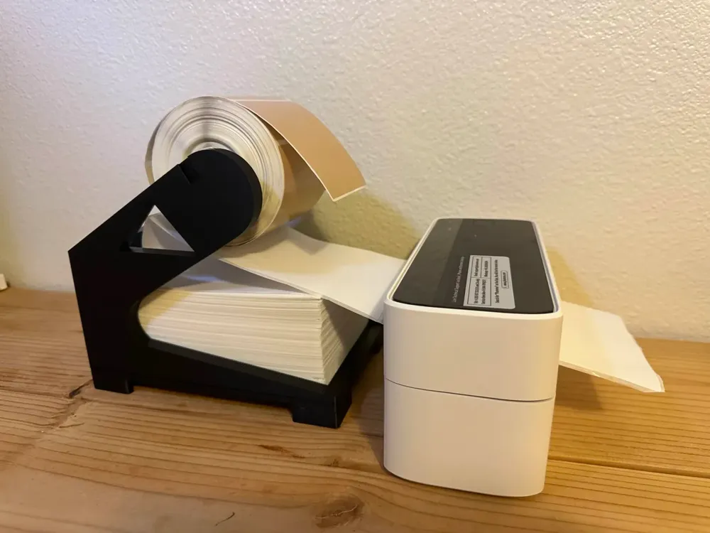 Label Holder - For Rolls and 4x6 Fan-Fold Labels by Moonglow 3D Prints ...