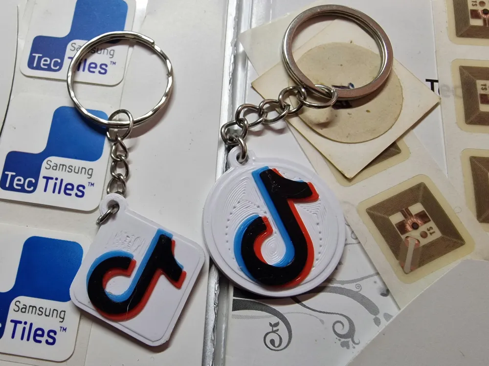 NFC Keychain - TikTok (4 colors) by BS 3D Print - MakerWorld