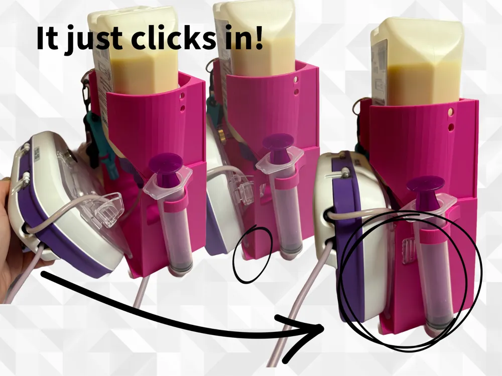Infinity 3 feeding pump holder by familieKP - MakerWorld