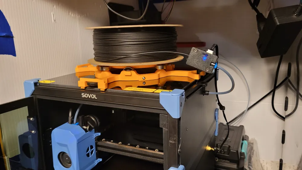 Sovol Zero: Top-Mounted Horizontal Spool Holder - Free 3D Print Model ...
