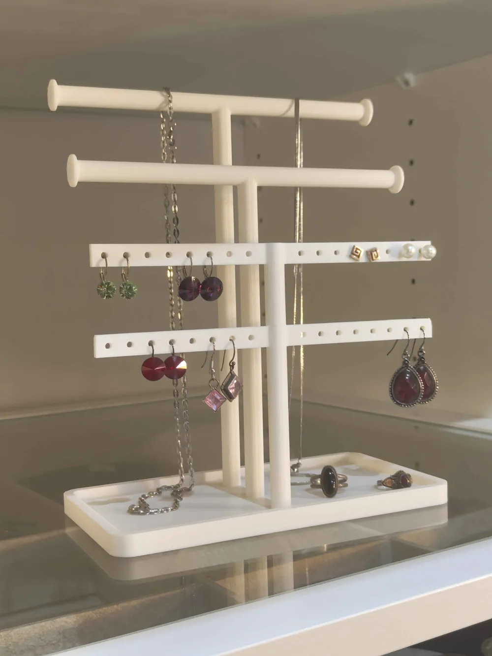 Jewelry Organizer – Necklace, Earring & Ring Stand - Free 3D Print ...