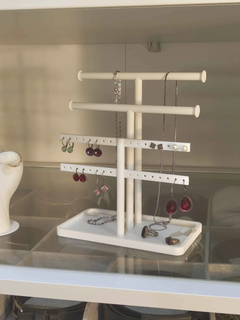 Jewelry Organizer – Necklace, Earring & Ring Stand - Free 3D Print ...