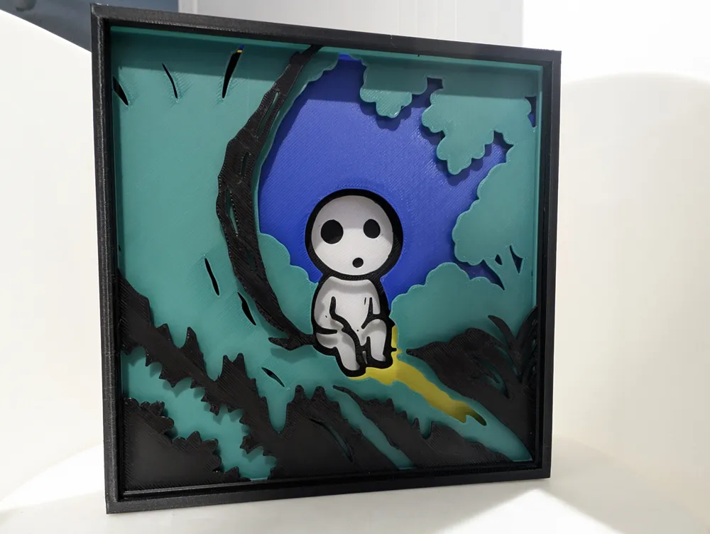 Kodama Shadow Box – Ghibli-Inspired Multi-Layer by Striffy MakerWorld ...