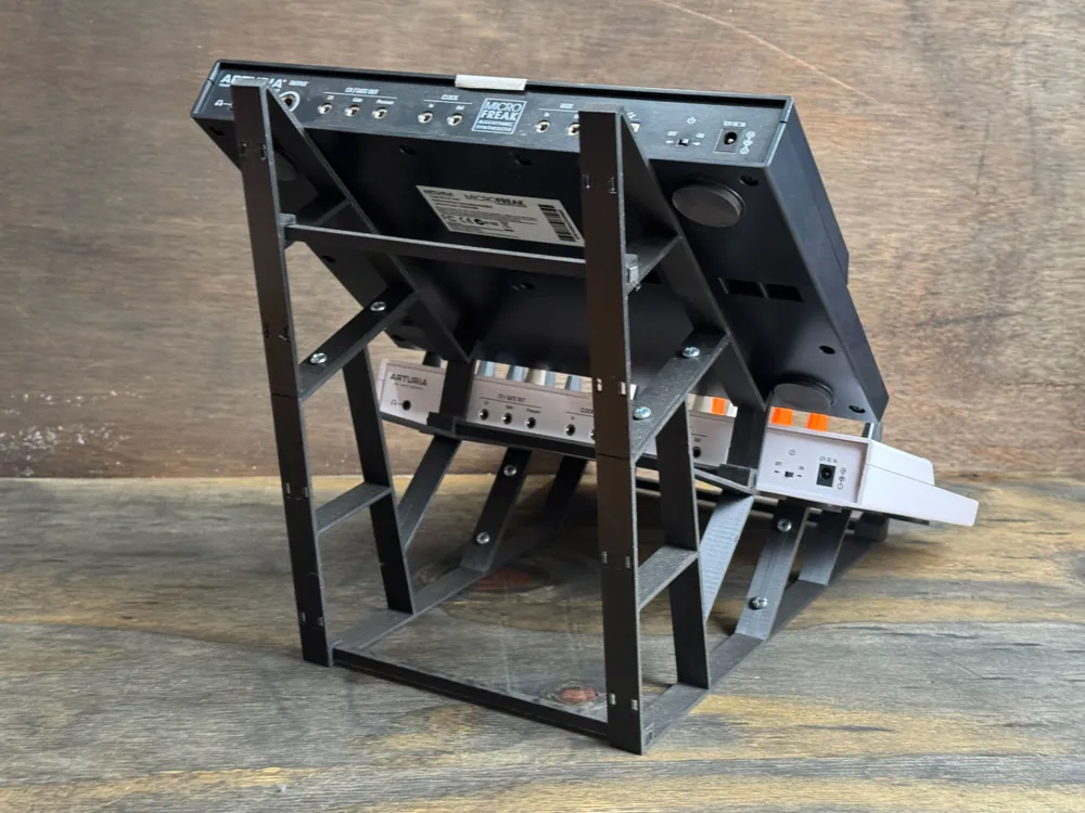 Tiered Dual Synth Stand - Free 3D Print Model - MakerWorld