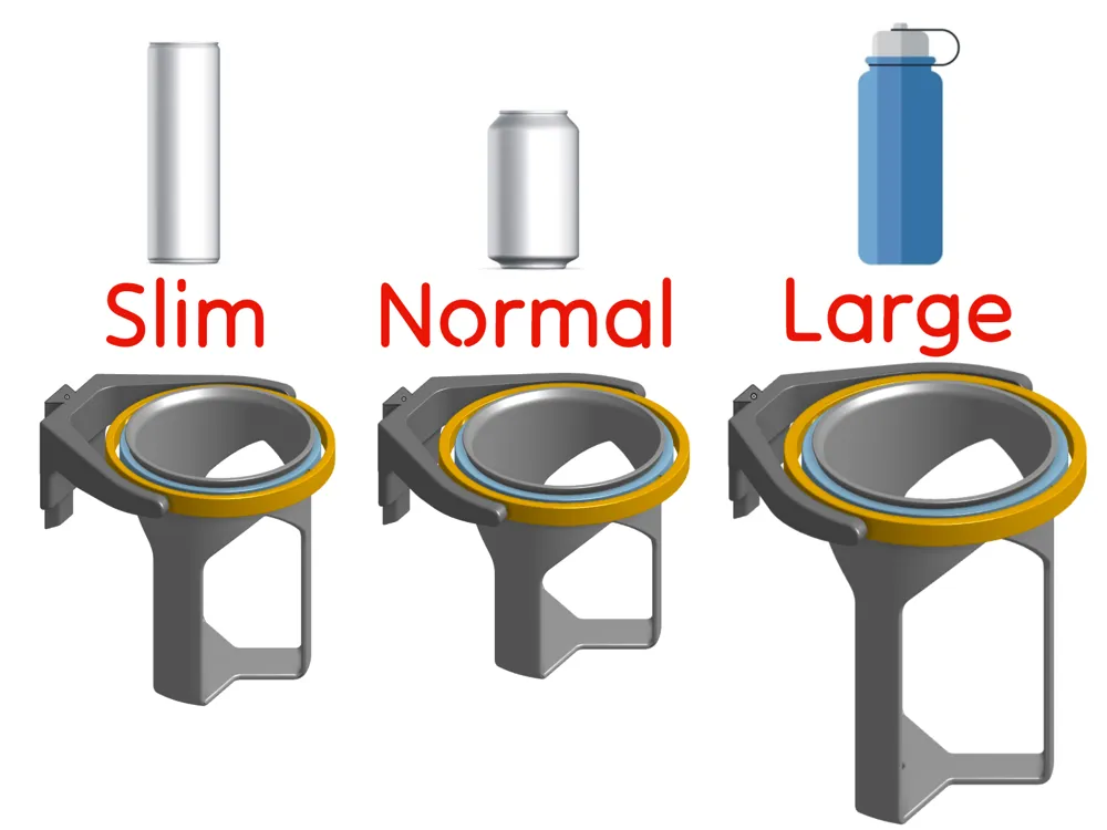 Spill-Proof Cup Holder – Modular & Strong - Free 3D Print Model ...