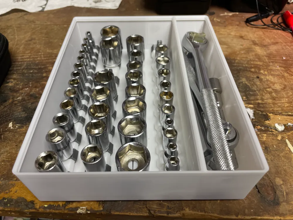 Socketfinity 5x4 Gridfinity socket organizer Remixed by Daniel D ...