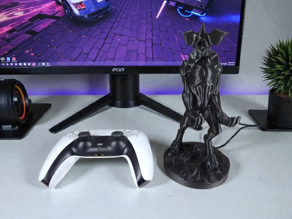 Demogorgon PS5 Controller Stand - Free 3D Print Model - MakerWorld