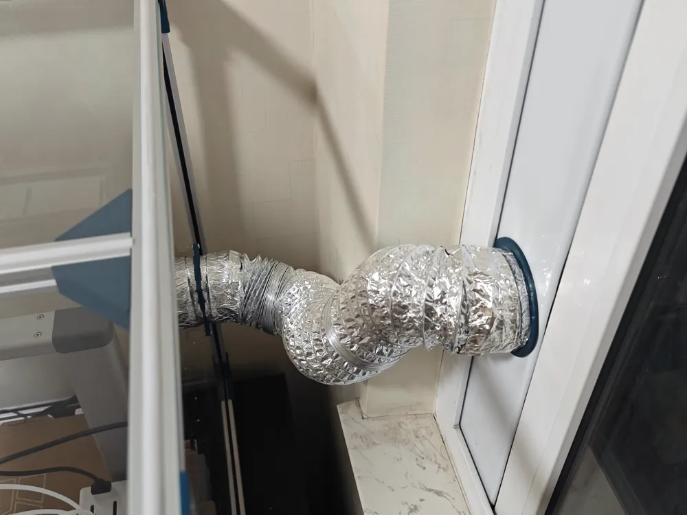 [A1 Enclosure Project] 8cm Exhaust Duct Connector Connects to Window ...